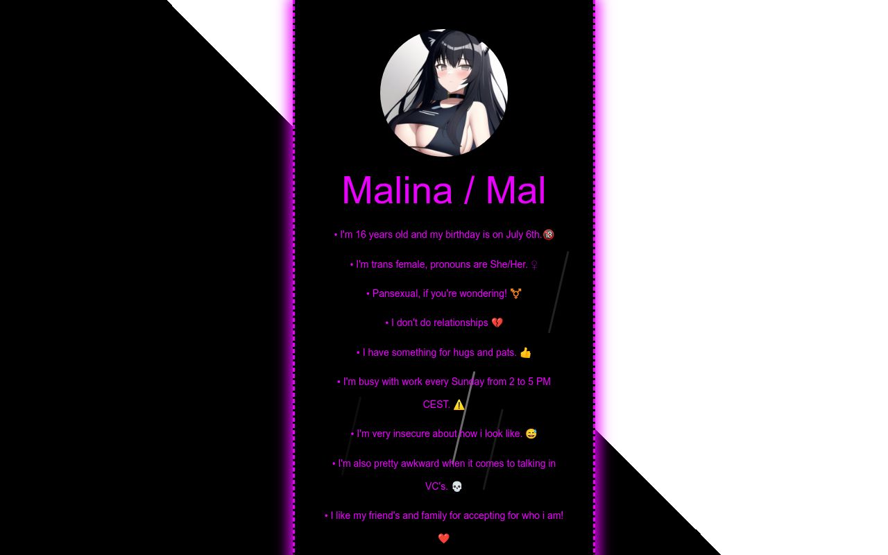 Malina's profile